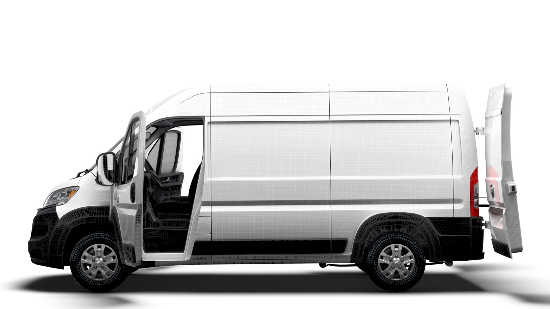 RAM Promaster E Van L2H2 HQ Interior 2025 3D Model - TurboSquid 2317319