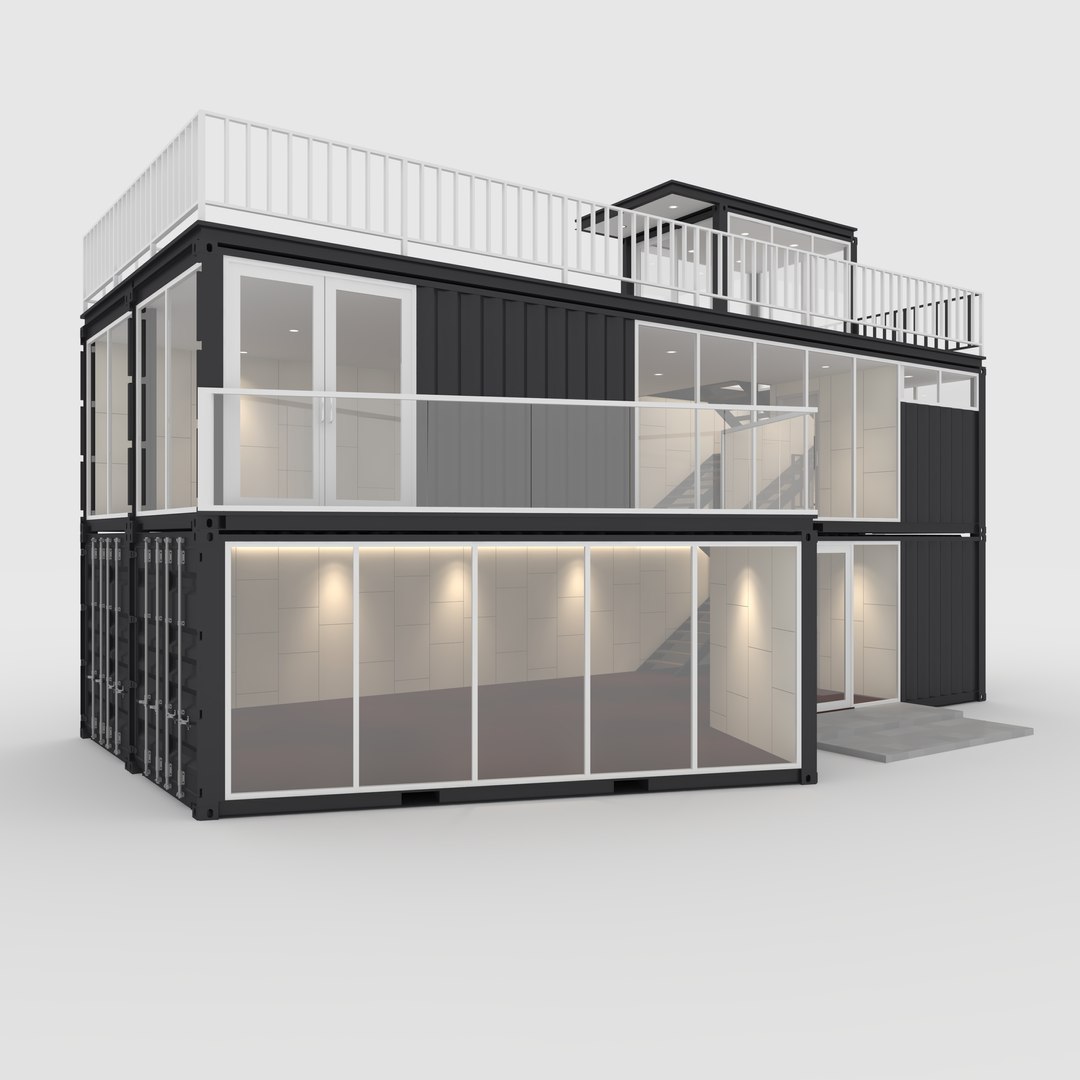 3D Container Cabin 1 model - TurboSquid 2107549