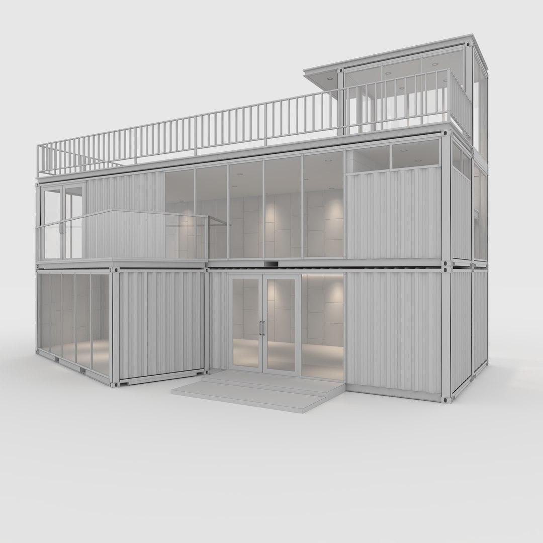 3D Container Cabin 1 Model - TurboSquid 2107549
