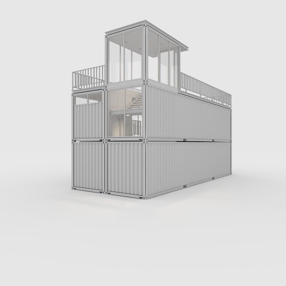 3D Container Cabin 1 Model - TurboSquid 2107549