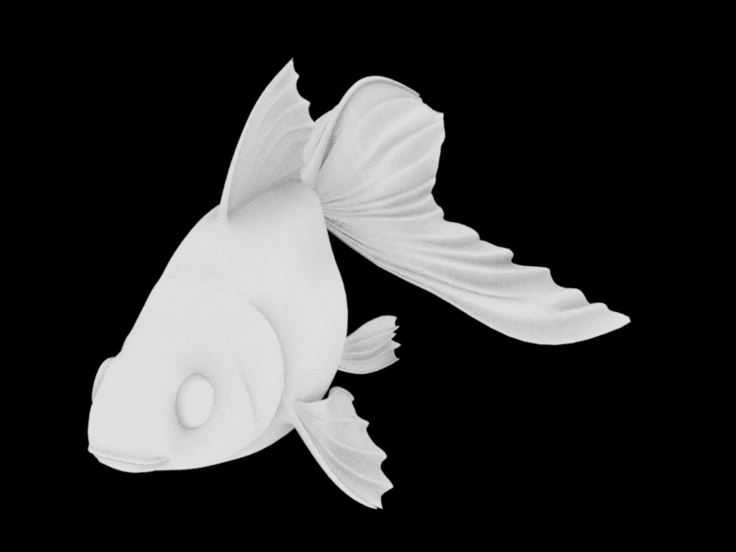 3d Goldfish Gold Fish Model