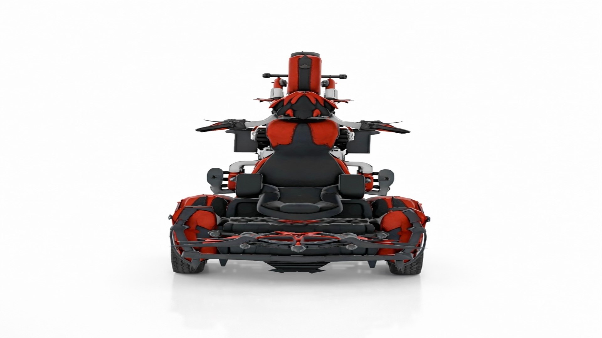 3D Luxury Gothic Devil Throne Trike Motorcycle Model - TurboSquid 2545287