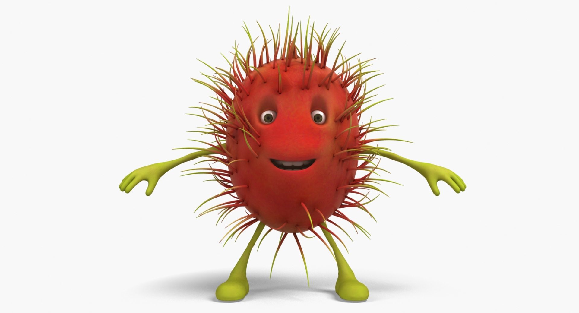 Rambutan cartoon 3D model | 1147317 | TurboSquid