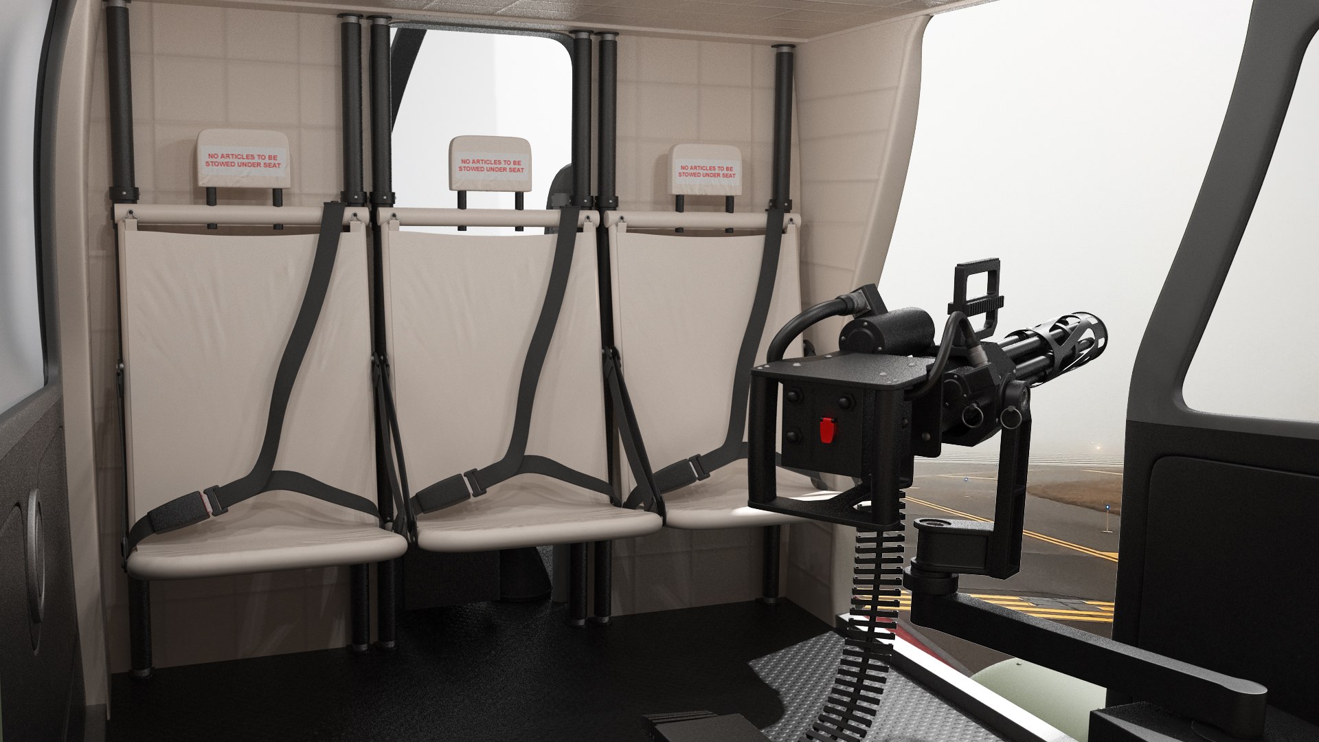 3D MD 969 Twin Attack Helicopter Rigged for Cinema 4D model ...