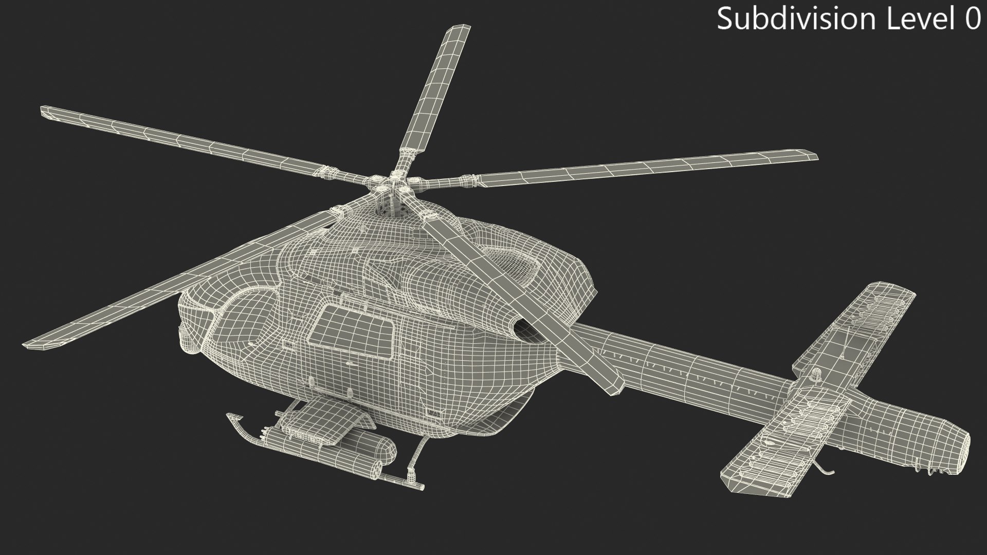 3D MD 969 Twin Attack Helicopter Rigged for Cinema 4D model ...