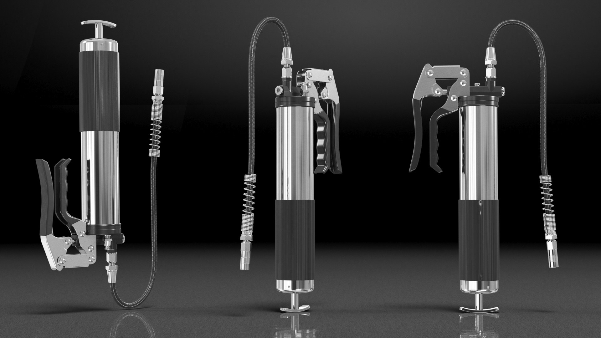 3D Pneumatic Pistol Type Grease Gun - TurboSquid 1765310