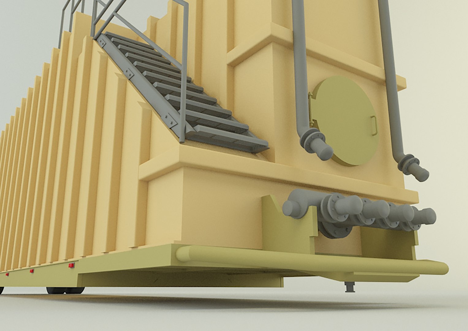 3D Frac Tank Trailer Model 3D Model Model - TurboSquid 2062067