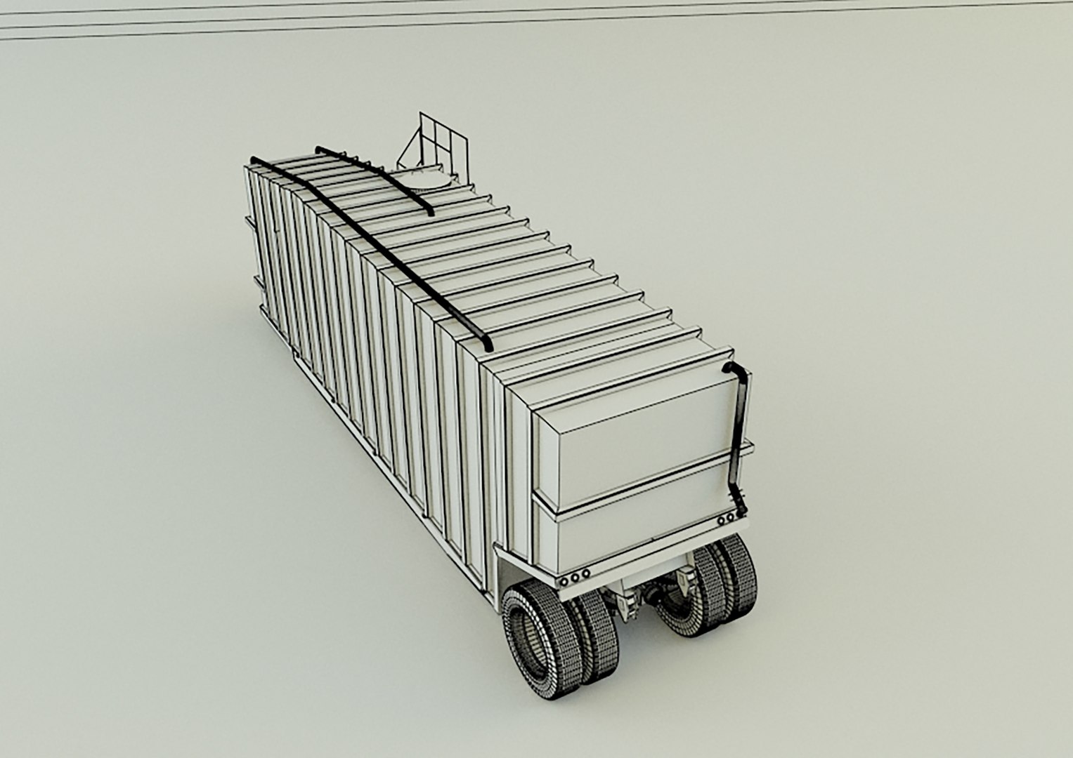 3D Frac Tank Trailer Model 3D Model Model - TurboSquid 2062067