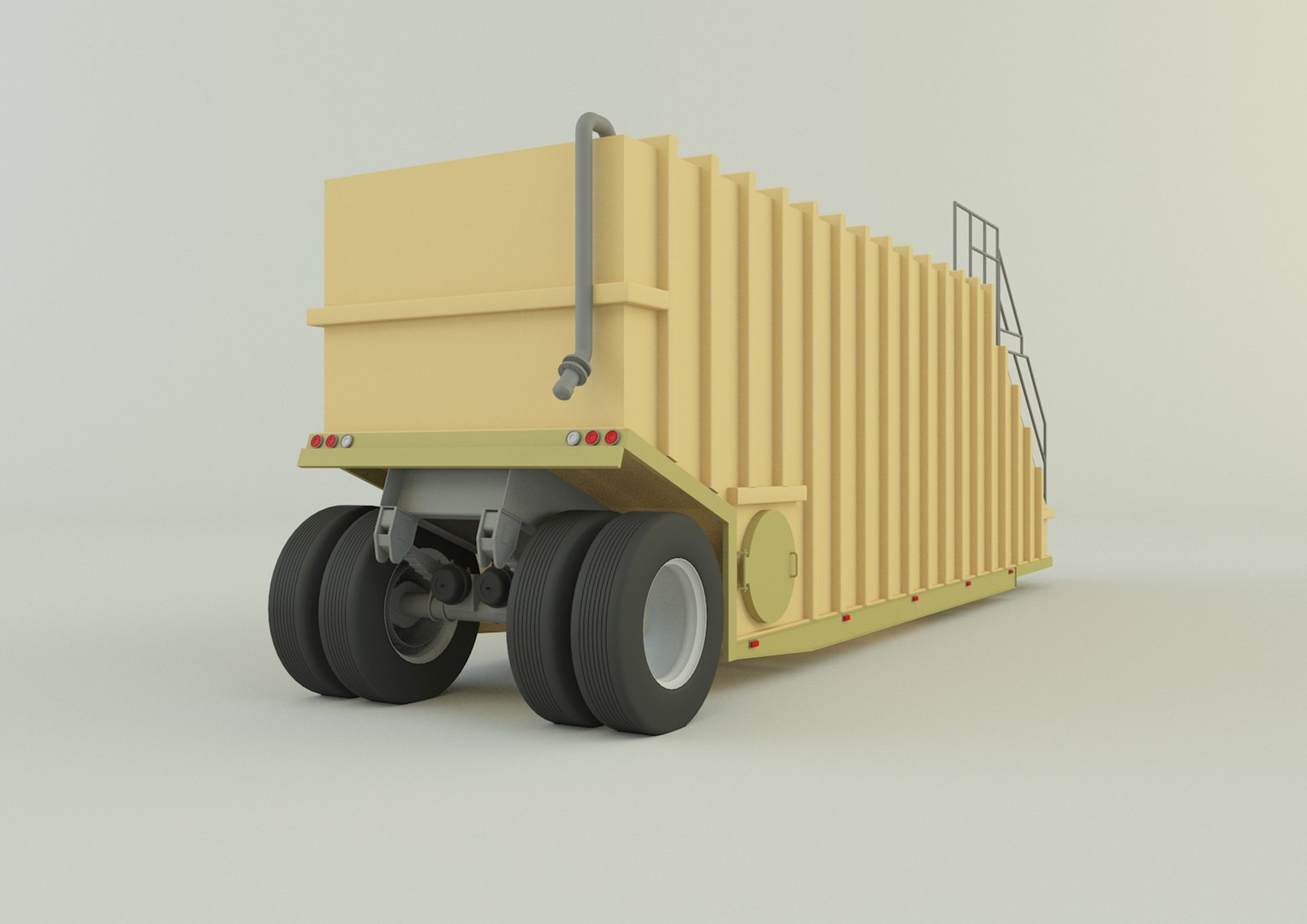 3D Frac Tank Trailer Model 3D Model Model - TurboSquid 2062067