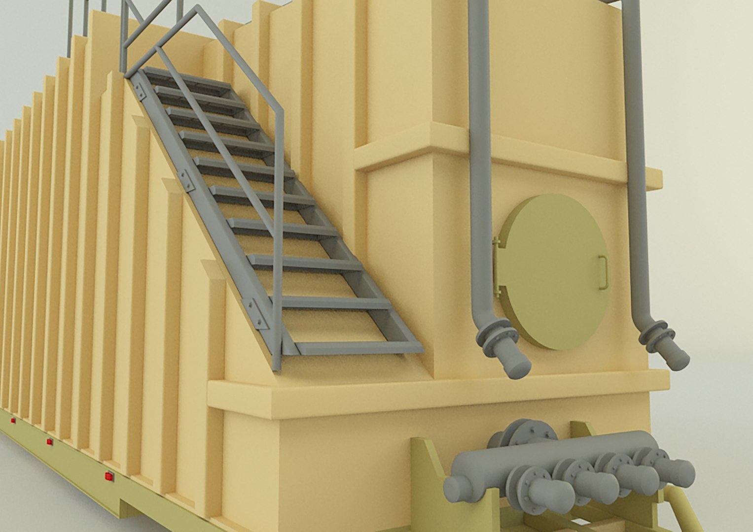 3D Frac Tank Trailer Model 3D Model Model - TurboSquid 2062067