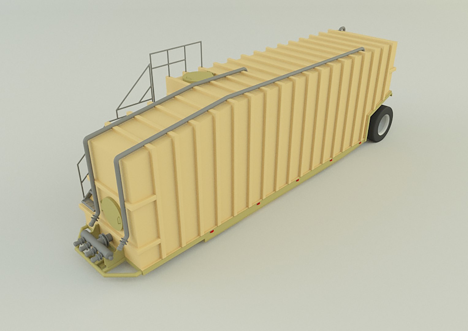 3D Frac Tank Trailer Model 3D Model Model - TurboSquid 2062067