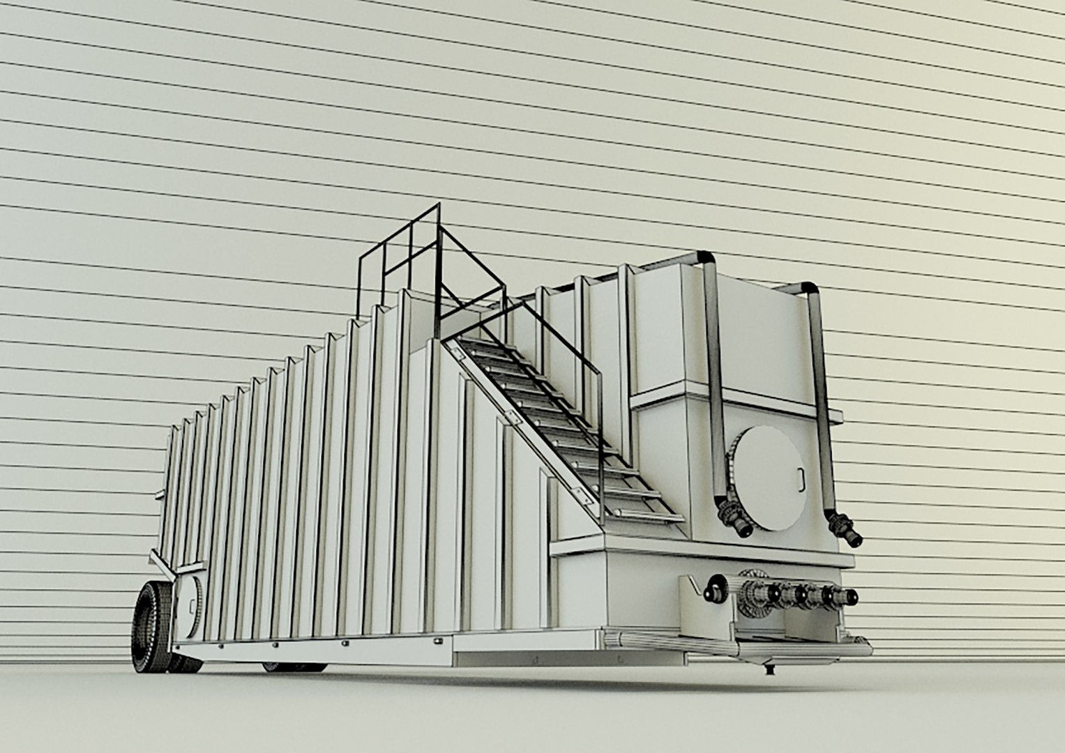 3D Frac Tank Trailer Model 3D Model Model - TurboSquid 2062067