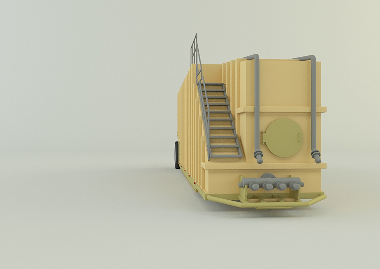 3D Frac Tank Trailer Model 3D Model Model - TurboSquid 2062067