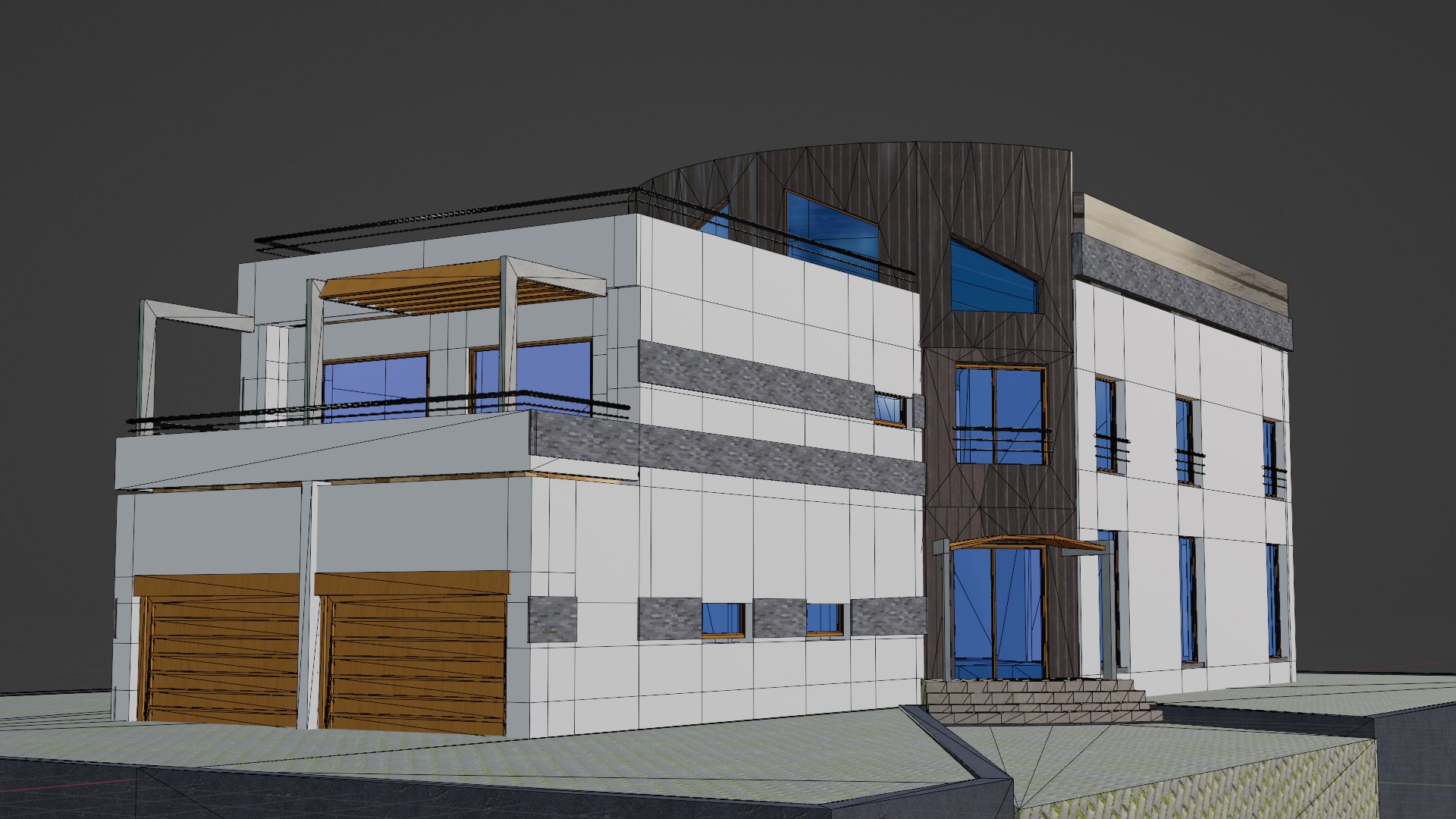 Professional House 3D Model - TurboSquid 2036232