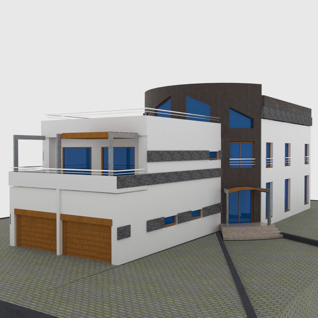 Professional House 3D Model - TurboSquid 2036232