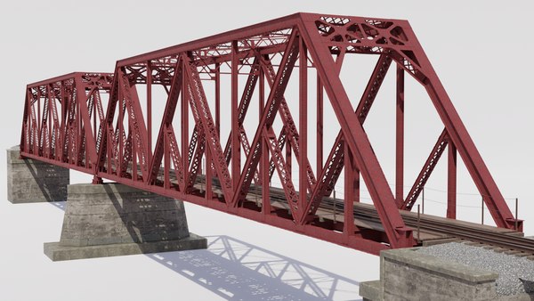 鉄道トラス橋3Dモデル - TurboSquid 2031646