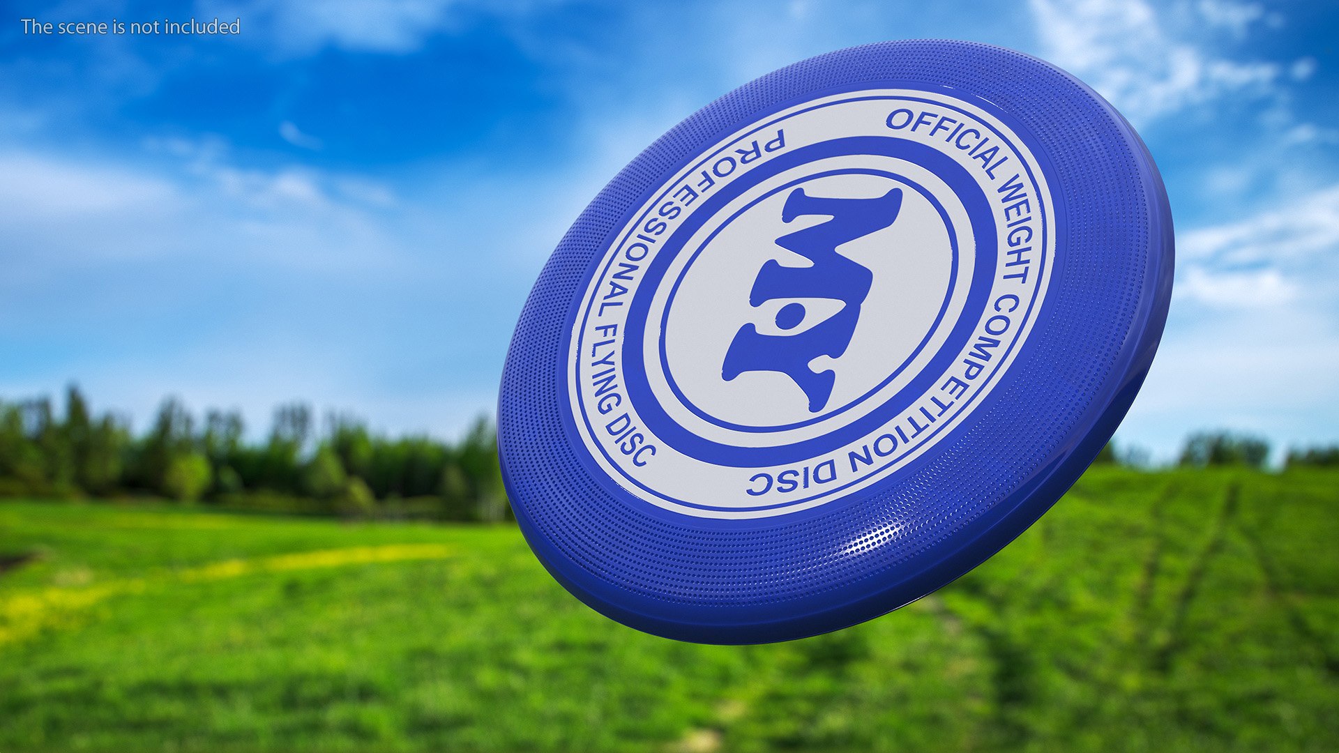 3D Model Professional Frisbee Disc Blue - TurboSquid 2219455