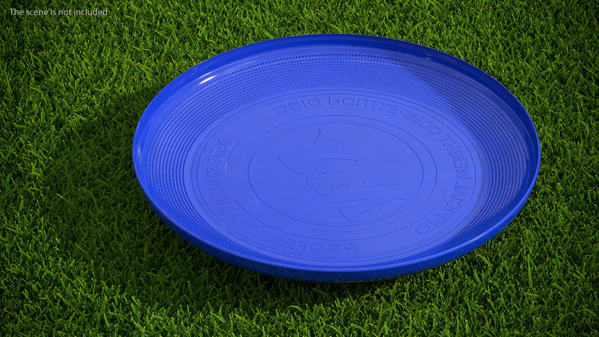 3D Model Professional Frisbee Disc Blue - TurboSquid 2219455