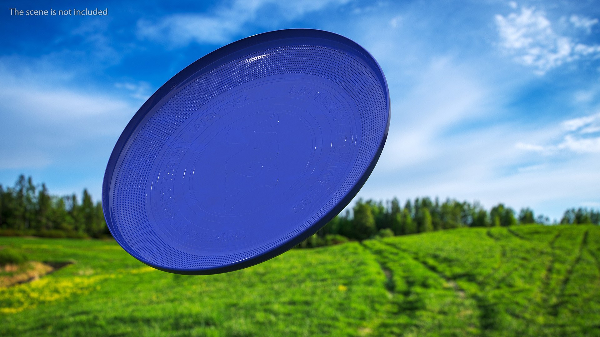 3D Model Professional Frisbee Disc Blue - TurboSquid 2219455