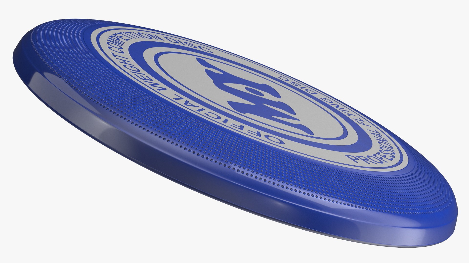 3D Model Professional Frisbee Disc Blue - TurboSquid 2219455