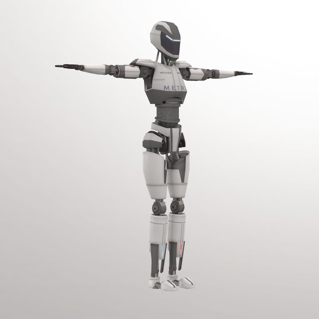 3D Police Android Robot - TurboSquid 1199136