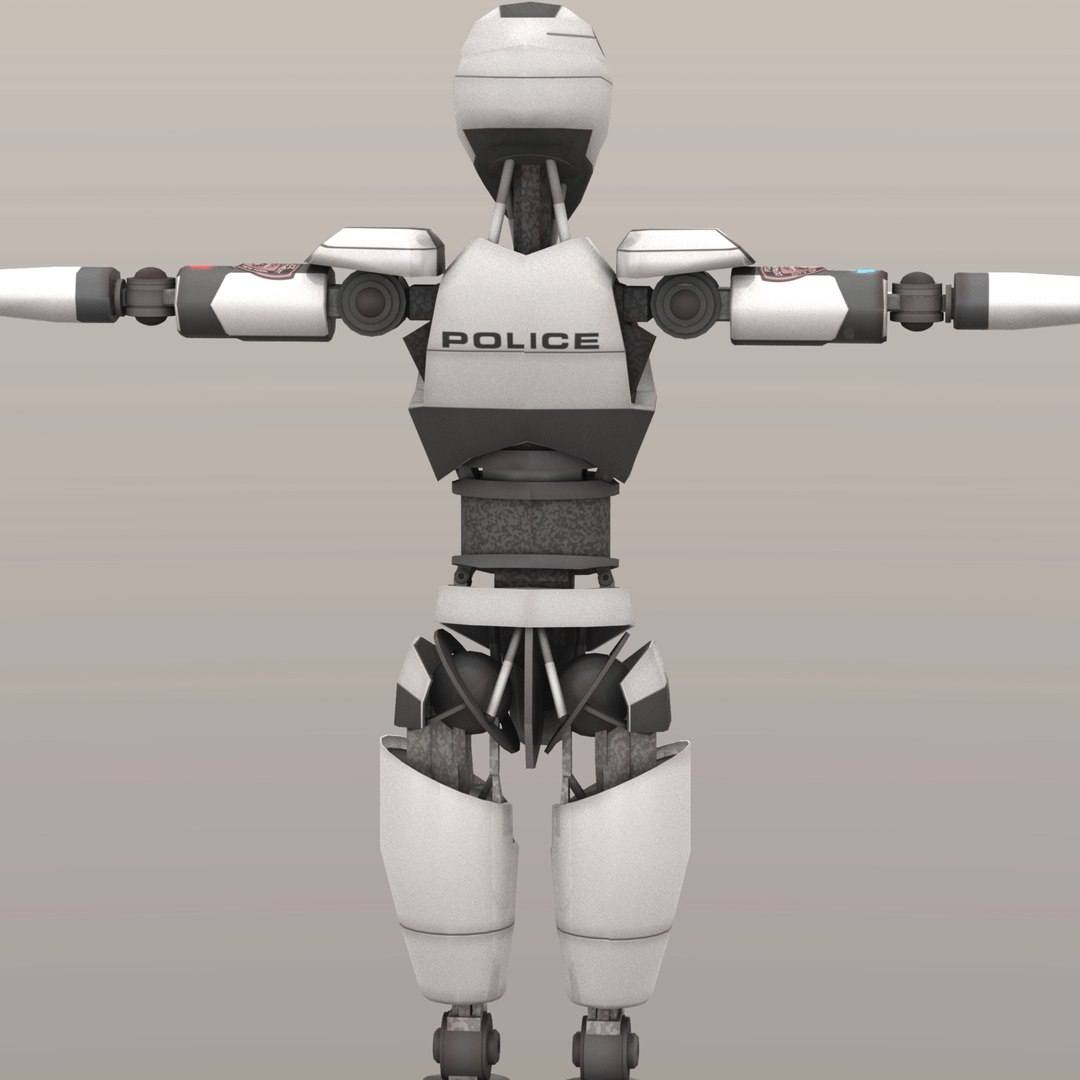 3D Police Android Robot - TurboSquid 1199136