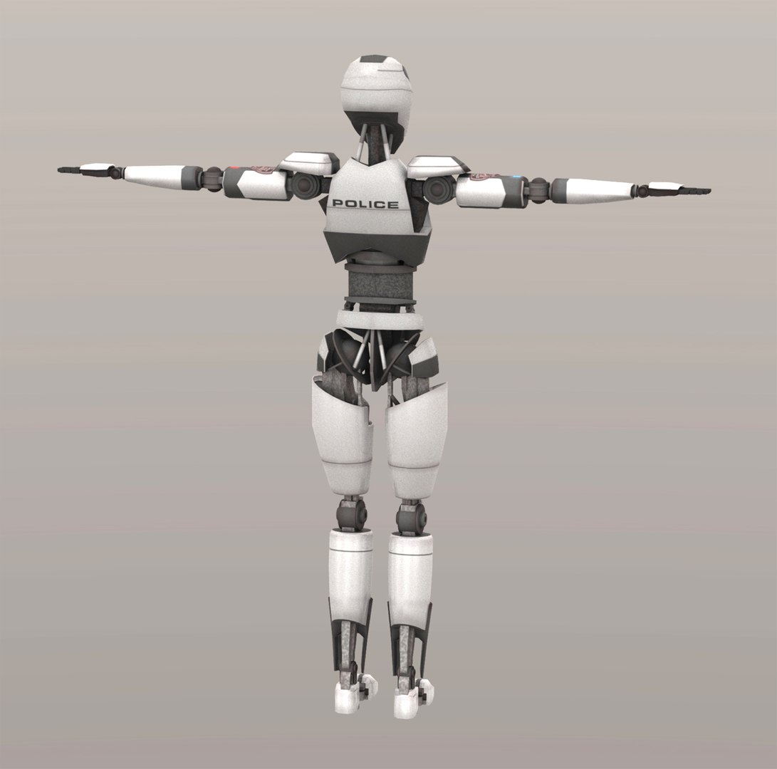 3D Police Android Robot - TurboSquid 1199136