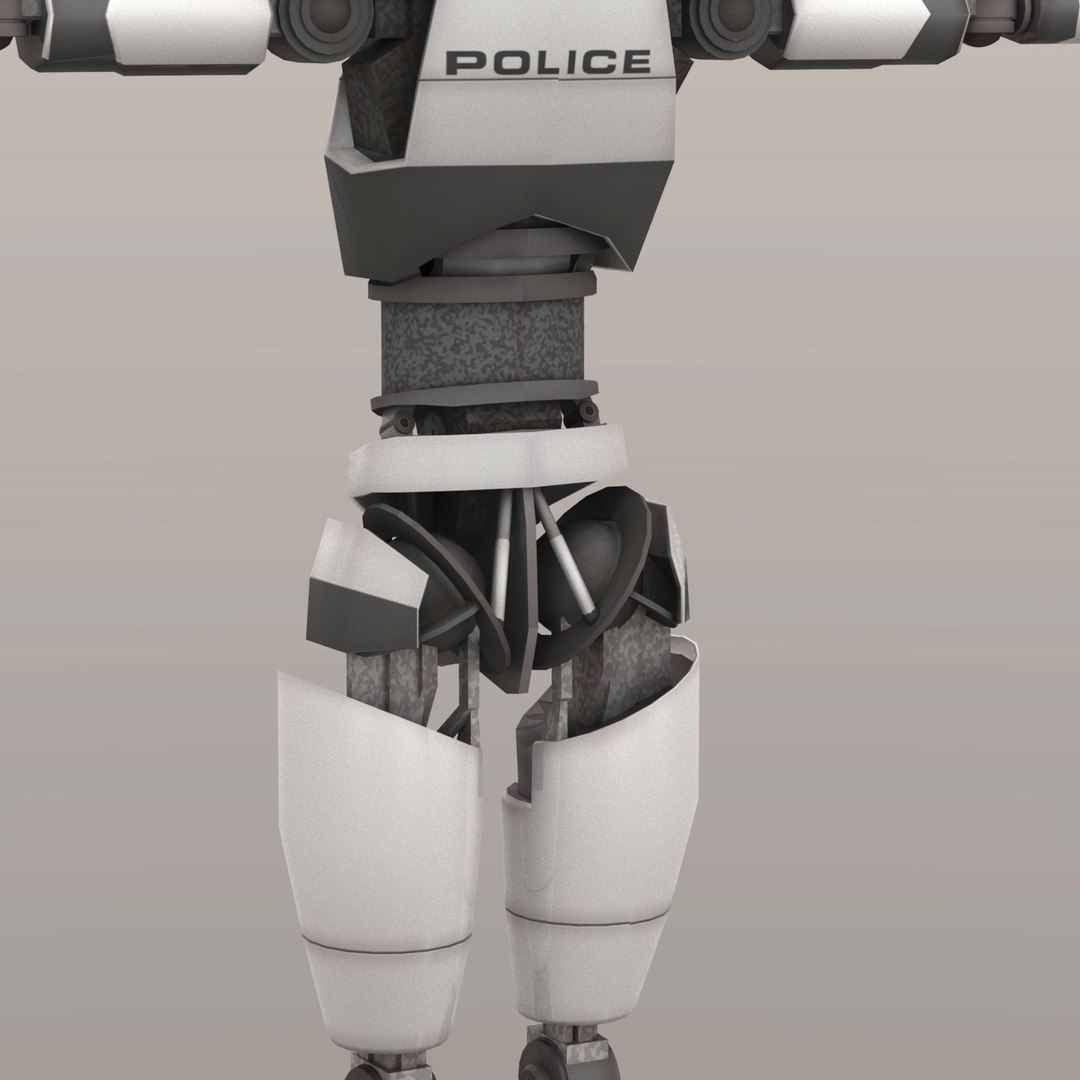 3D Police Android Robot - TurboSquid 1199136