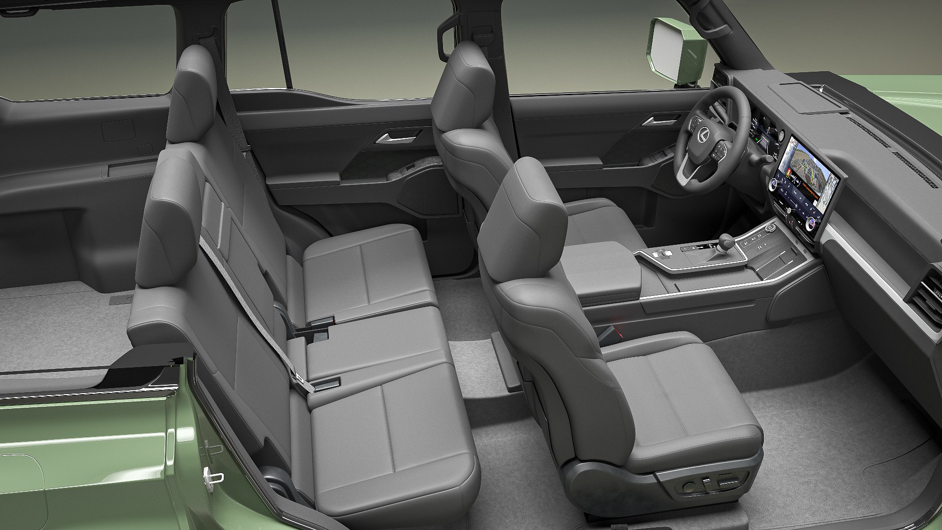 3D Model Lexus GX 550 SUV Nori Green Pearl - TurboSquid 2326686