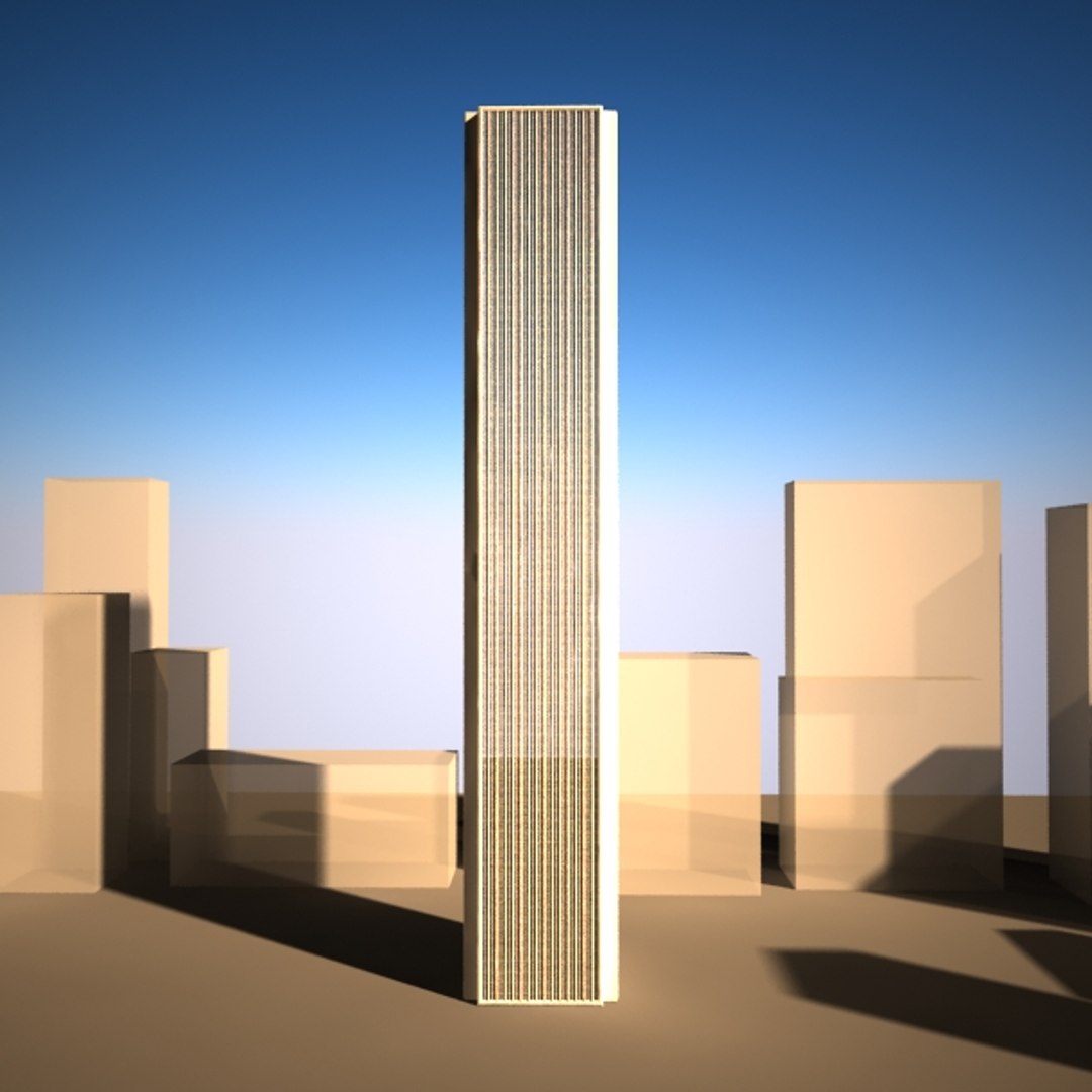 3d model aon center building skyscraper