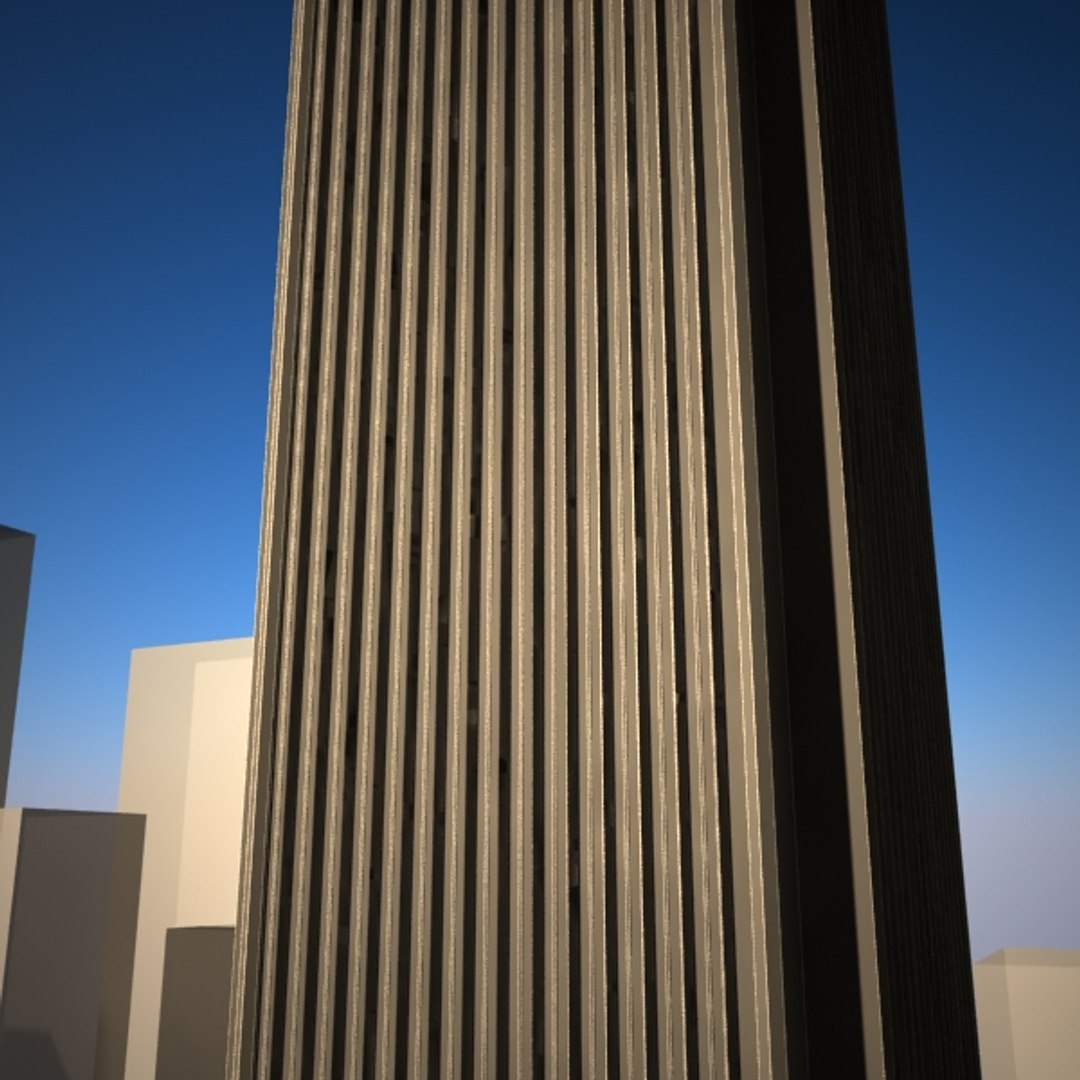 3d model aon center building skyscraper