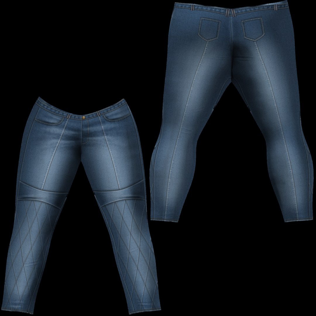 3D Skinny Any Pants Base V3 Model - TurboSquid 1845531
