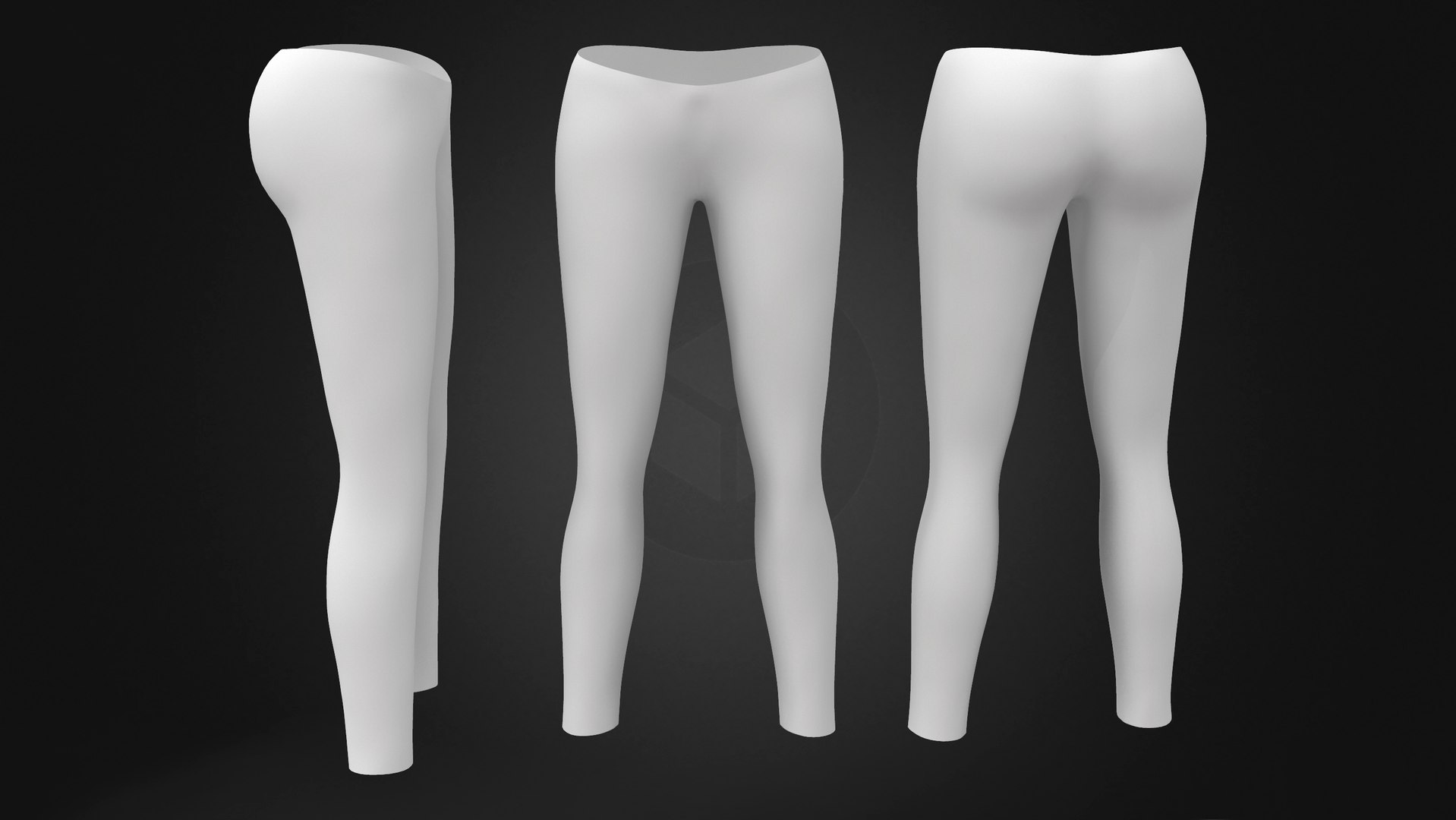 3D Skinny Any Pants Base V3 Model - TurboSquid 1845531