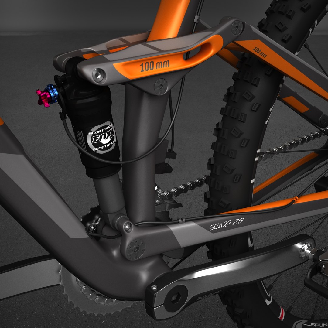 3d model mountain bike ktm scarp