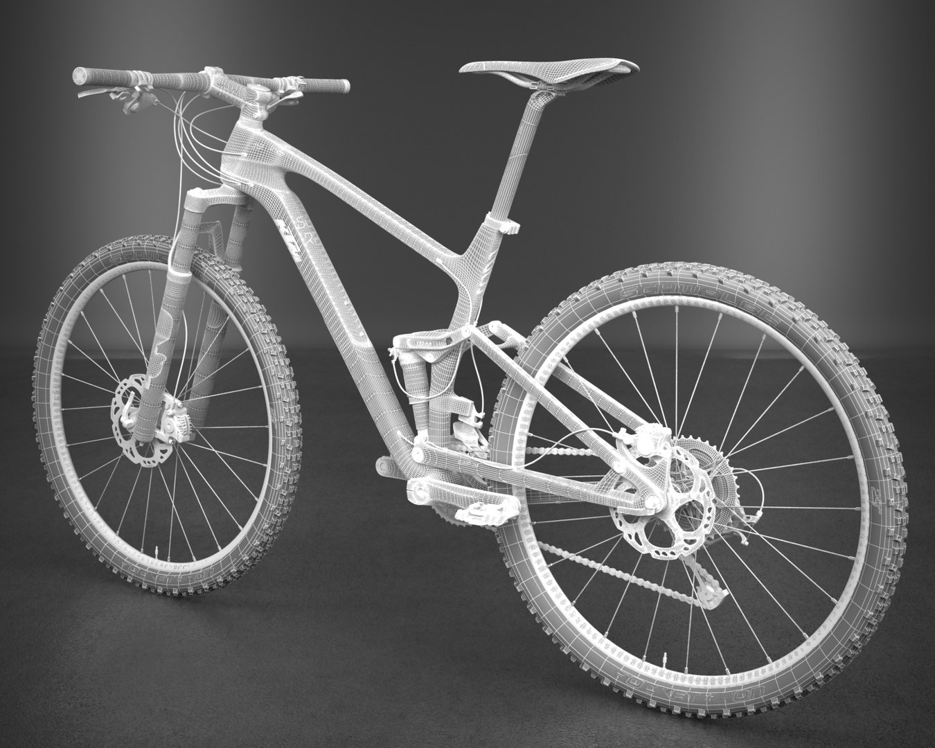 3d model mountain bike ktm scarp