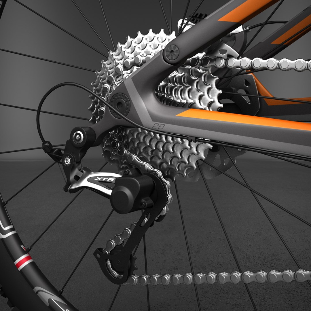 3d model mountain bike ktm scarp