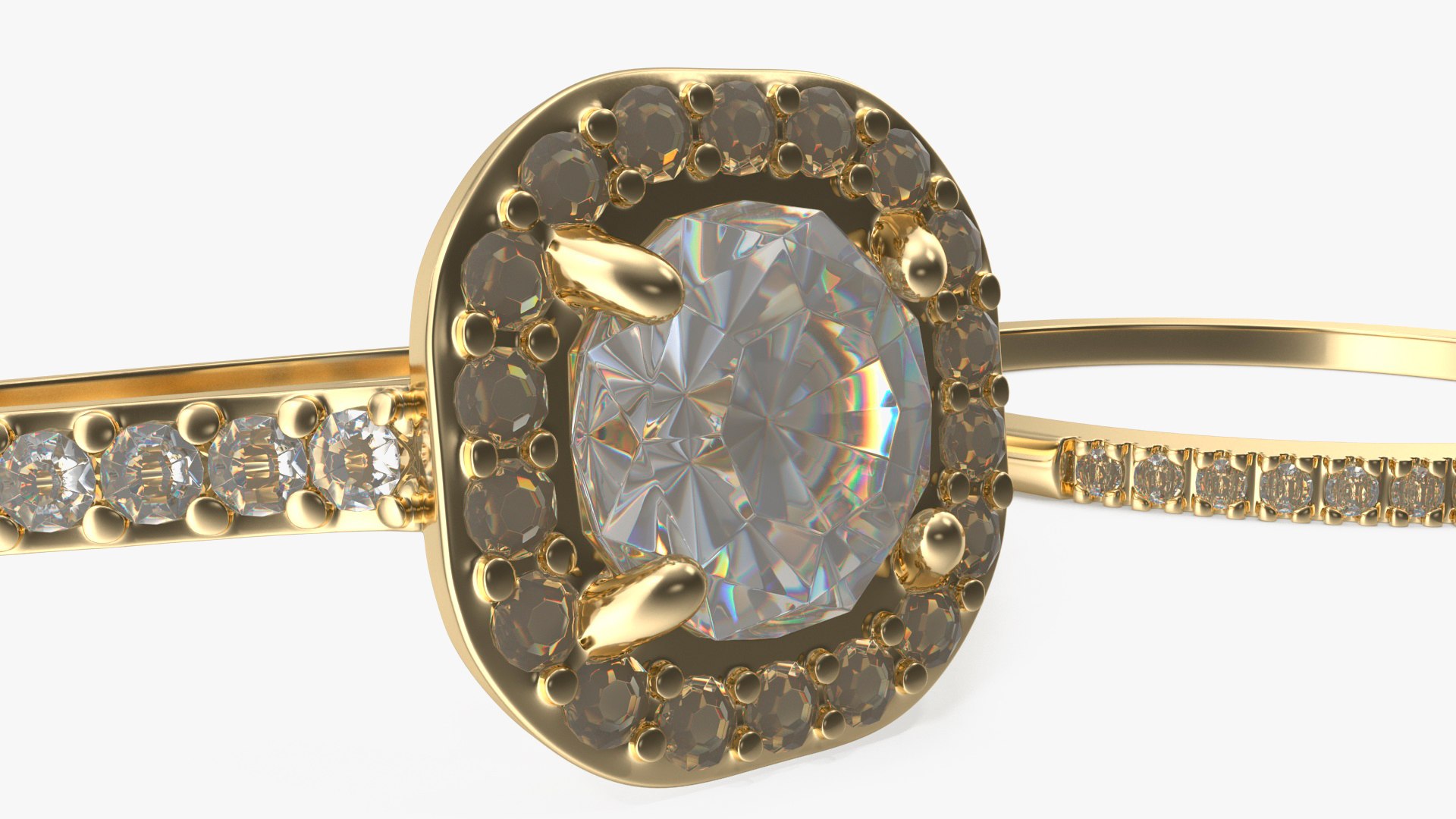 Engagement Rings Gold 3D Model - TurboSquid 2170483