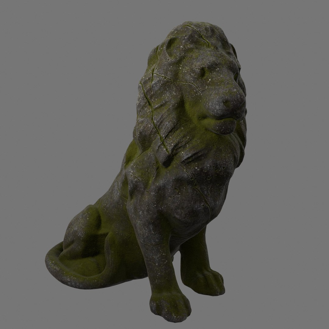 3D Lion Base - TurboSquid 1195567