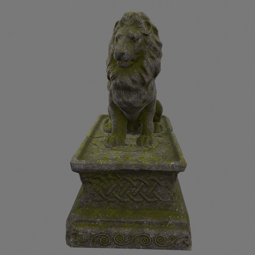 3D Lion Base - TurboSquid 1195567