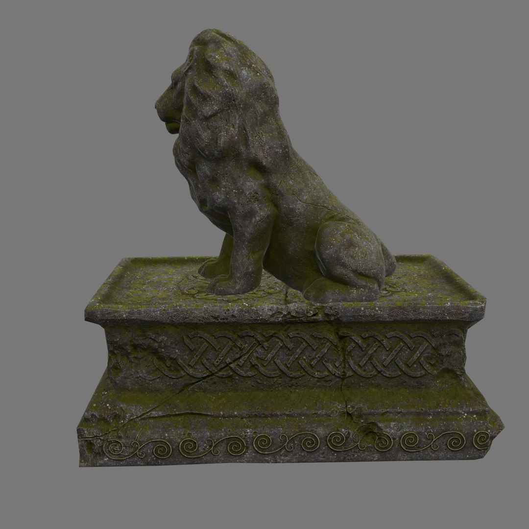 3D Lion Base - TurboSquid 1195567
