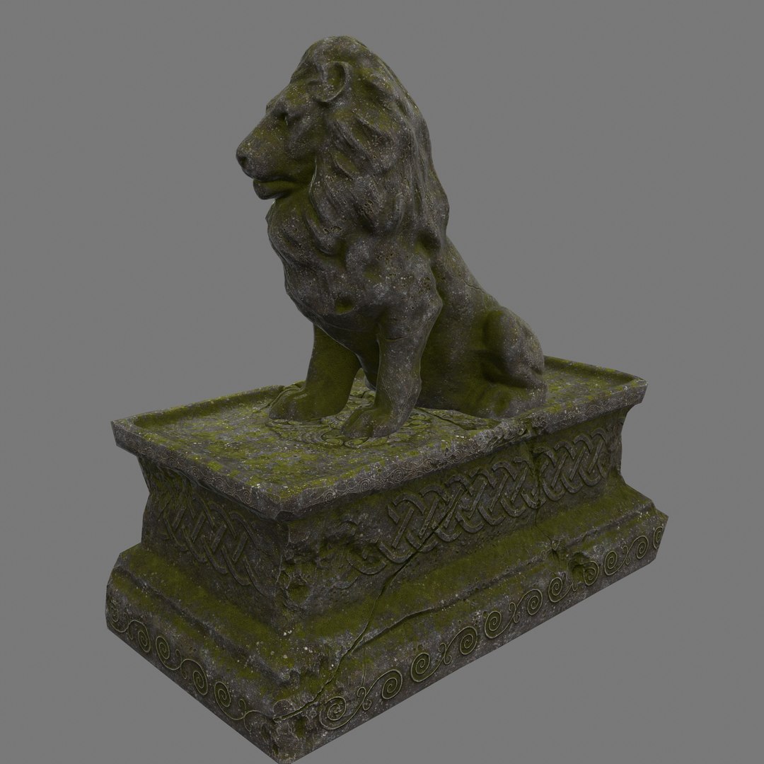 3D Lion Base - TurboSquid 1195567