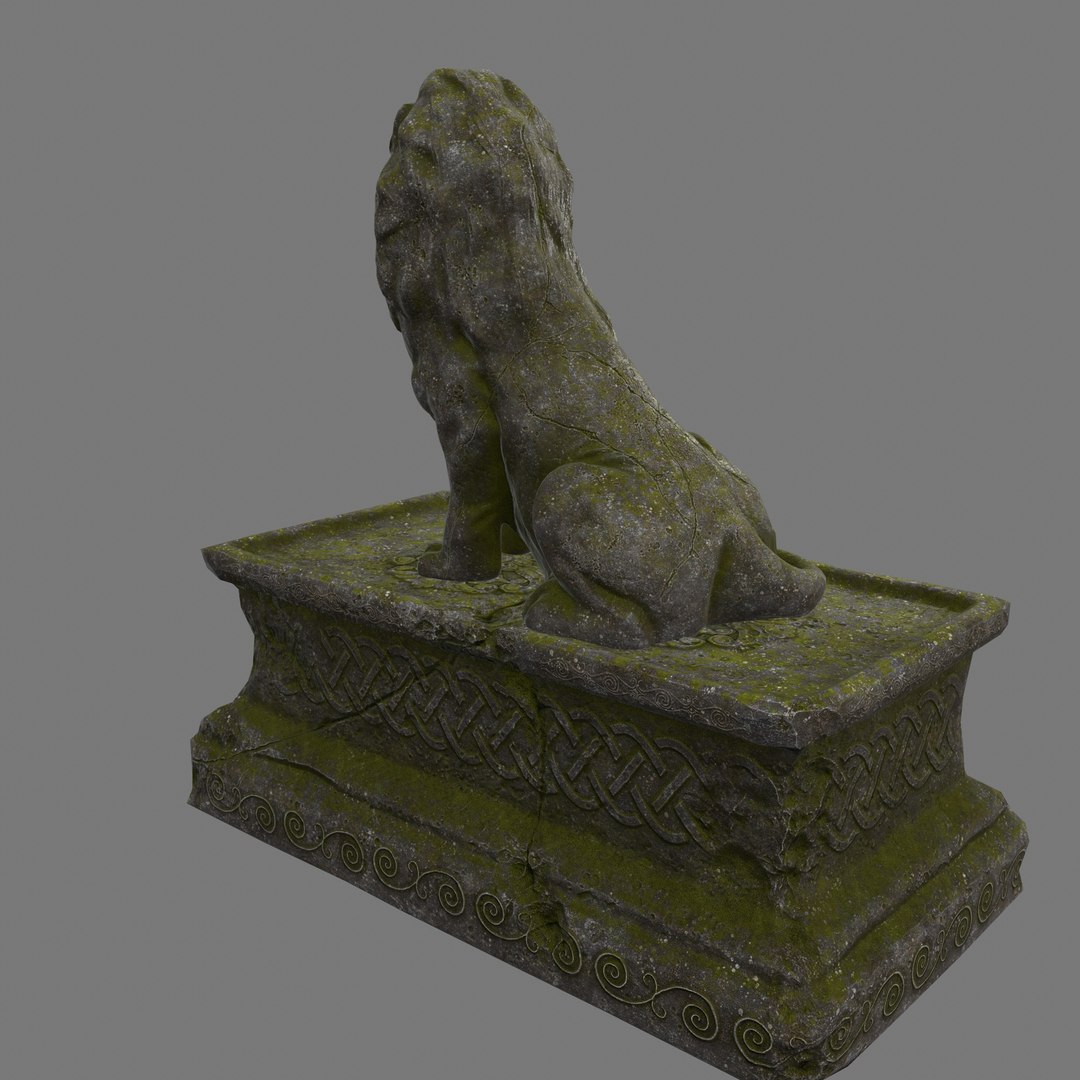 3D Lion Base - TurboSquid 1195567
