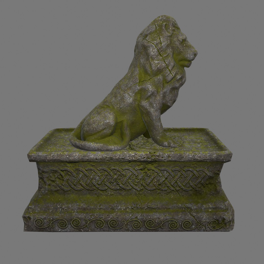 3D Lion Base - TurboSquid 1195567