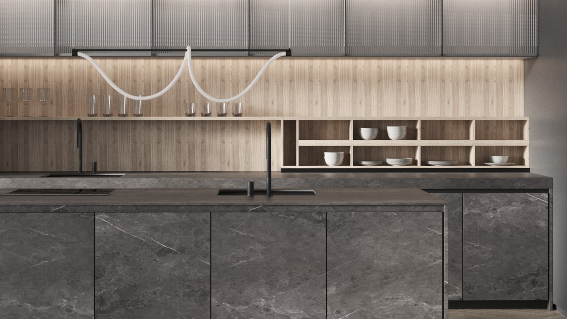 3D Kitchen Interior 01 OBJ Model - TurboSquid 1840042