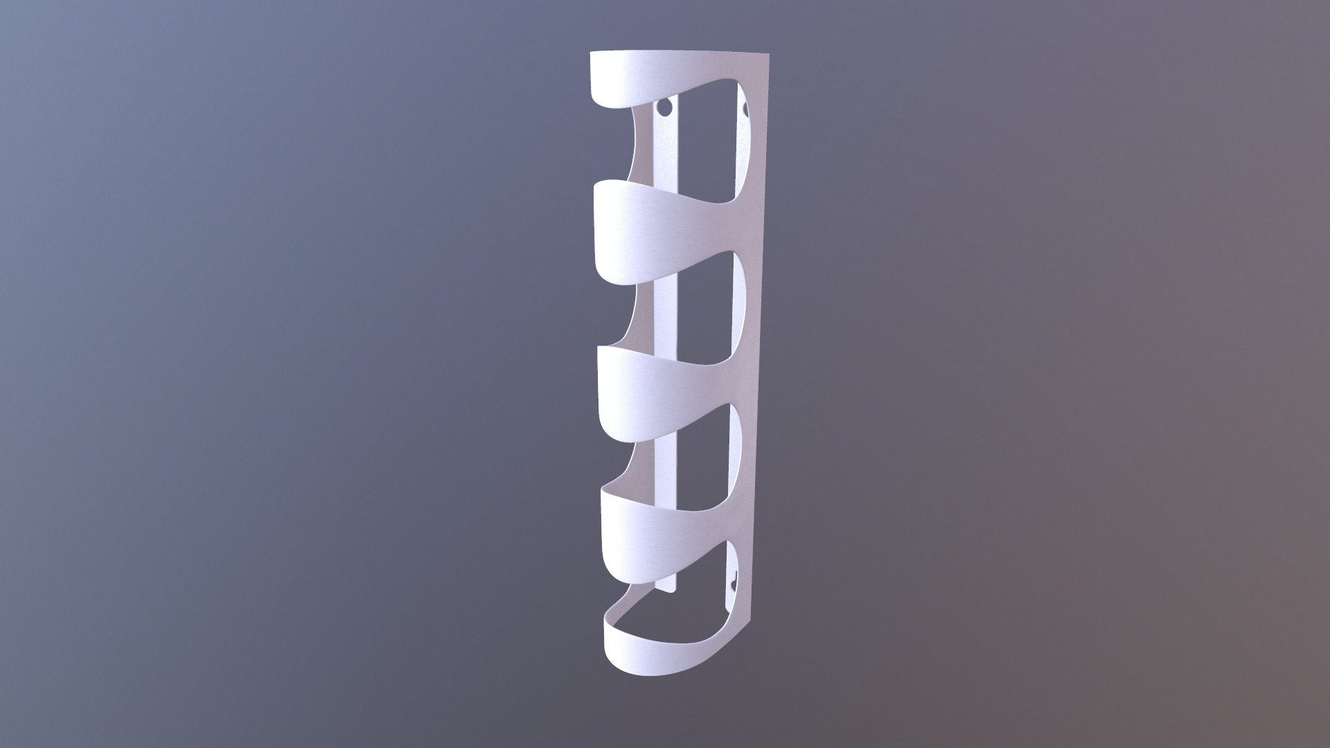Wall Mounted Wine Rack 3D Model - TurboSquid 2127815