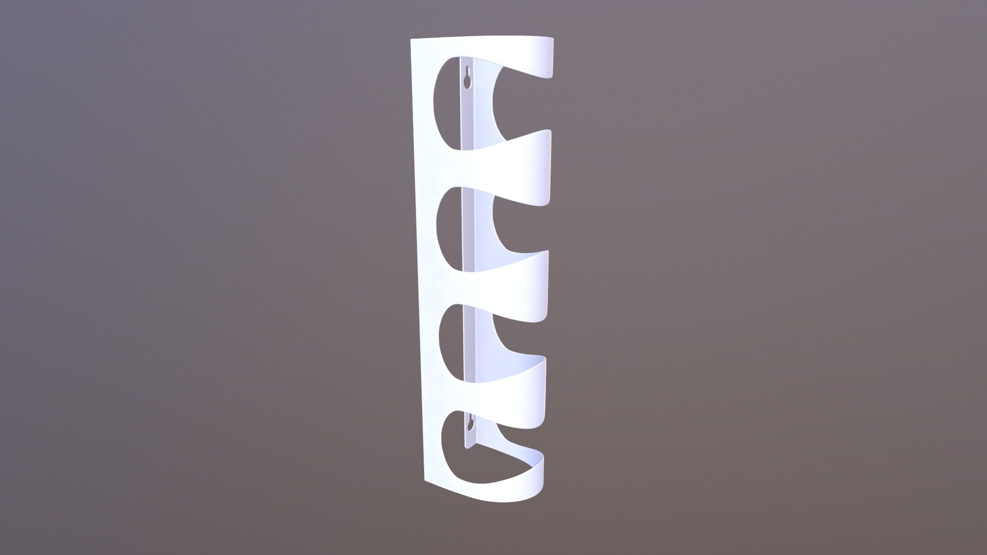 Wall Mounted Wine Rack 3D Model - TurboSquid 2127815