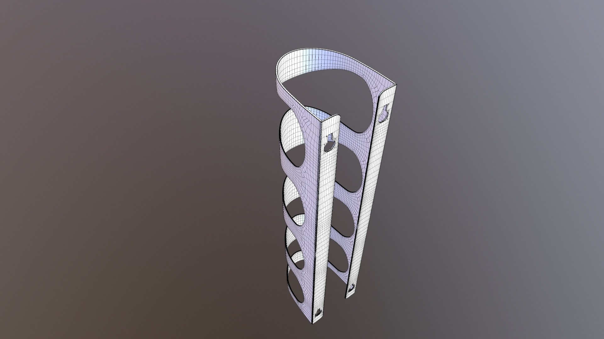 Wall Mounted Wine Rack 3D Model - TurboSquid 2127815