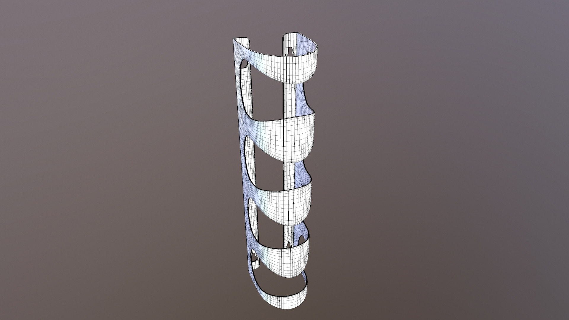 Wall Mounted Wine Rack 3D Model - TurboSquid 2127815