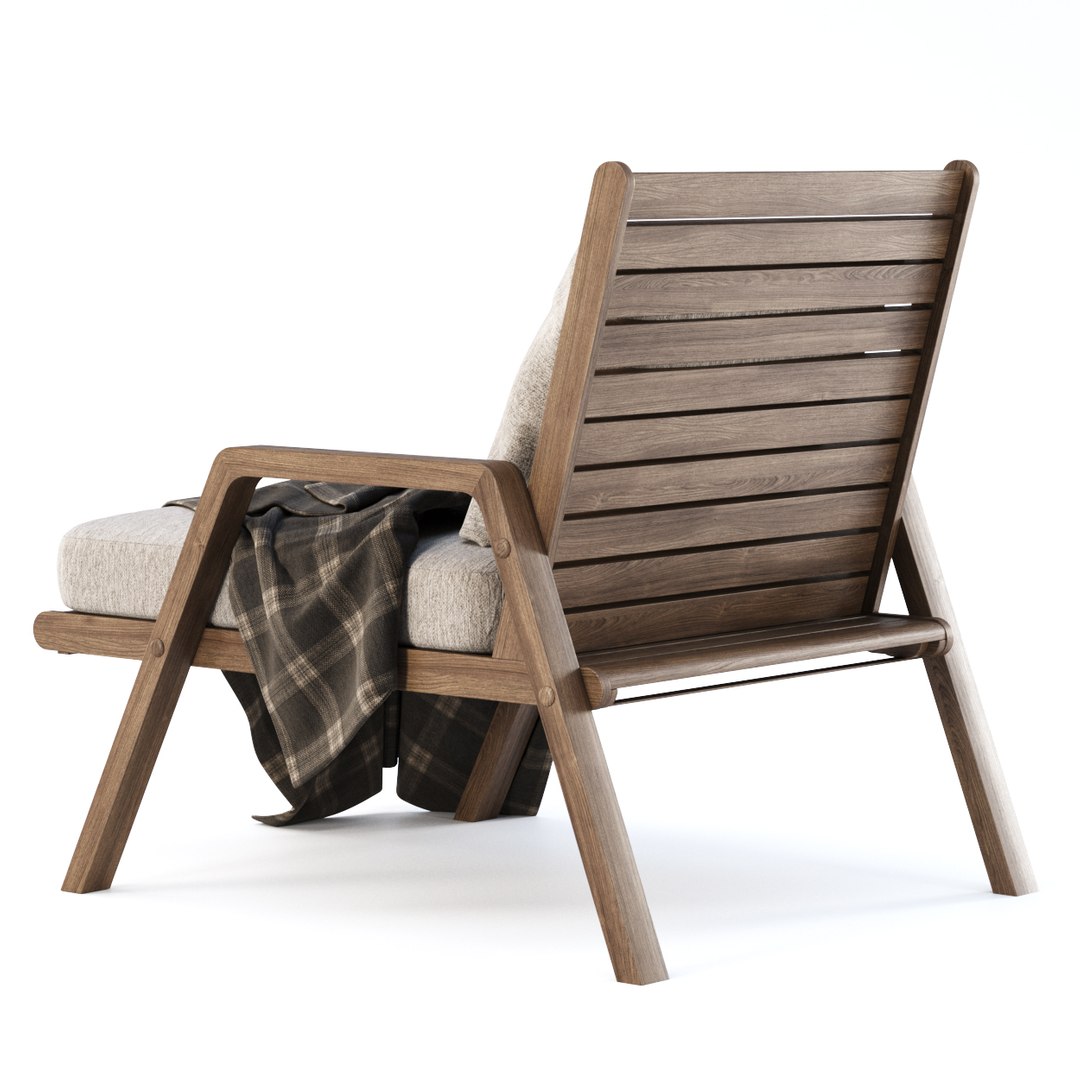 3D Model Mary Wooden Garden Chair MR30 By Bpoint Design - TurboSquid ...