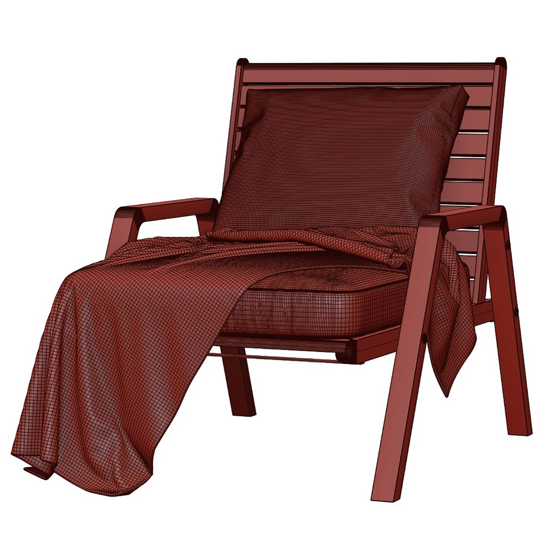 3D Model Mary Wooden Garden Chair MR30 By Bpoint Design - TurboSquid ...